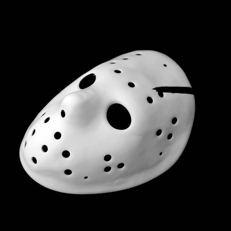 Mask Jason Part 4 precut blank + straps + chevrons Friday the 13th Jas ...